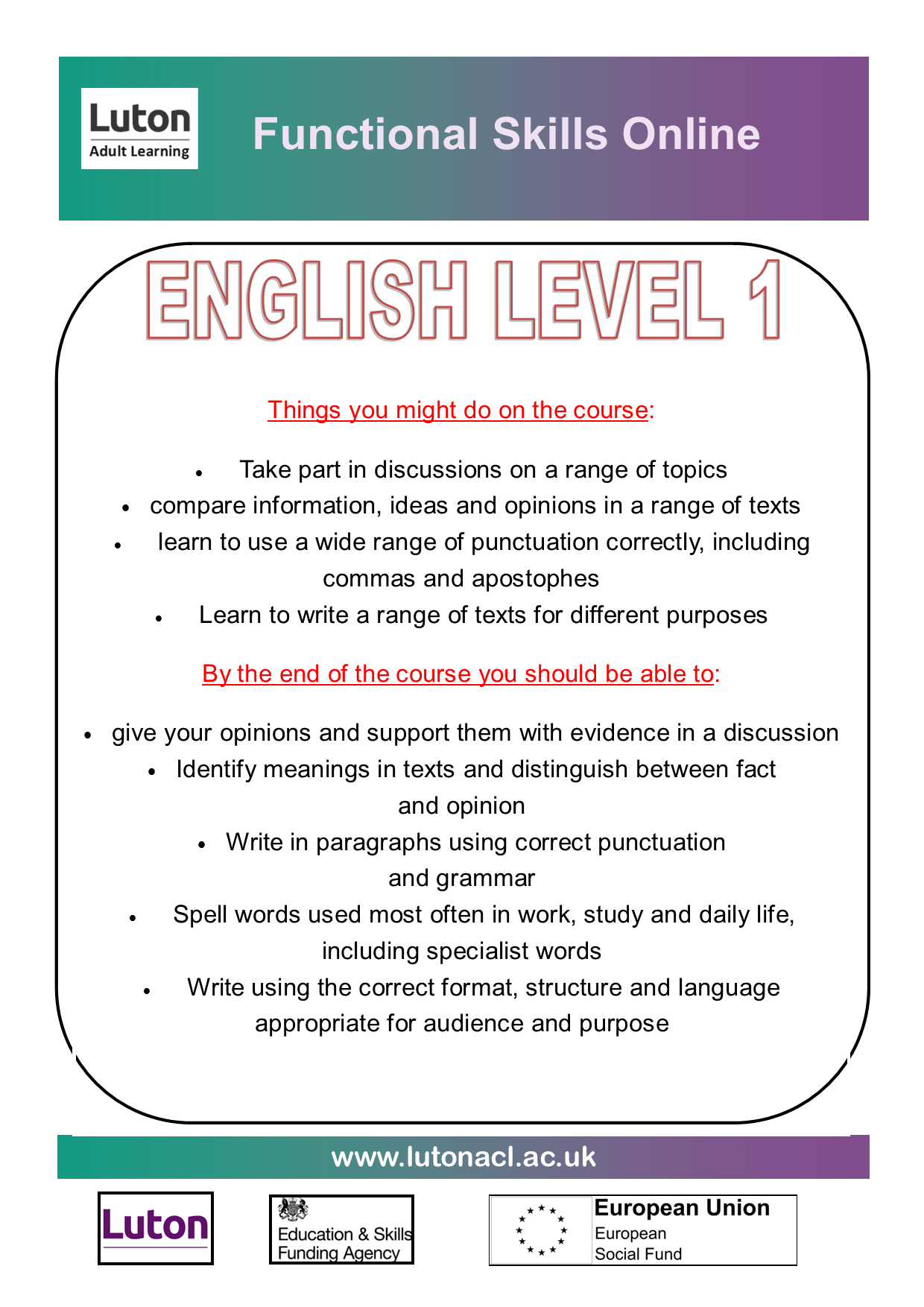 Luton Adult Learning